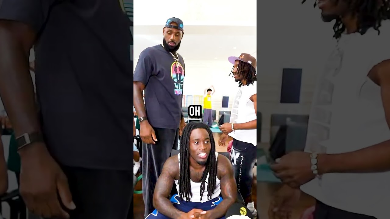 LeBron James Flexes His Height! 😭✌️