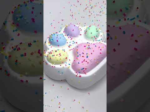 FUFUSQUISHY ASMR 🌈🐱 800g Sparkling Rainbow Cat Paw
