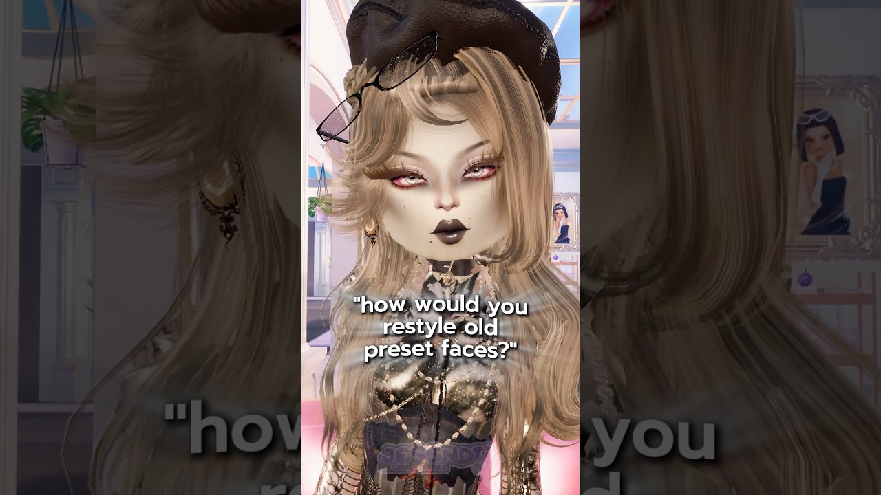 RESTYLING OLD PRESET FACES #dresstoimpress #dti #roblox #style #challenge #custom #makeup #trend