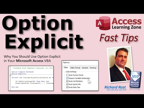 Why You Should Use Option Explicit to Require Variable Declaration in your Microsoft Access VBA