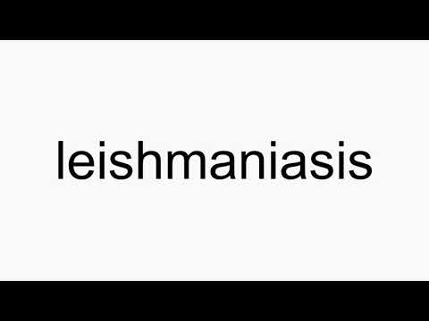 How to pronounce leishmaniasis
