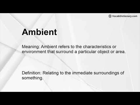 Ambient Meaning