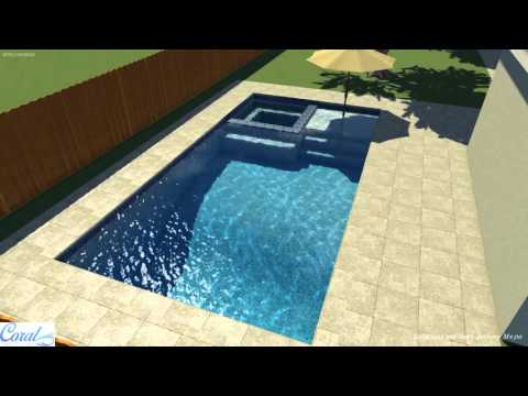 15x30 Pool and Spa with Automatic Cover