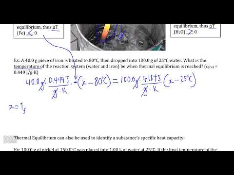 Thermal Chemistry I, Video III - Thermal Equilibrium