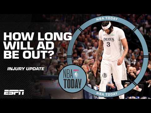 Anthony Davis SHINES in Mavs debut, but exits early—latest injury update 😬 | NBA on ESPN
