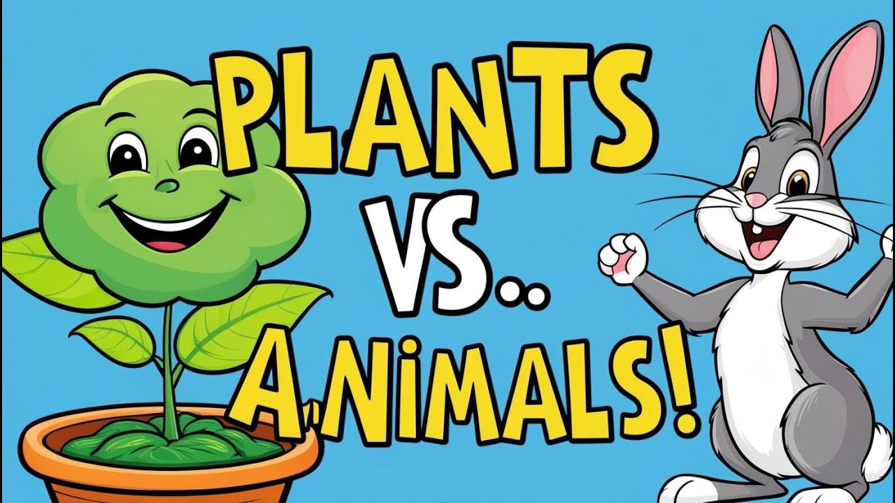 Plants vs Animals: What's the Difference? | Fun Facts for Kids