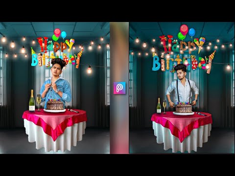 Birthday Photo Editing Picsart | Birthday Banner Editing | Picsart Birthday Photo Editing Tutorial |