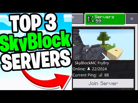 Top 3 Skyblock Servers For Minecraft Bedrock 1.21!