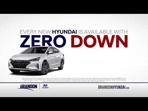 Get Zero Down! I Save Everyday the Brandon Hyundai Way