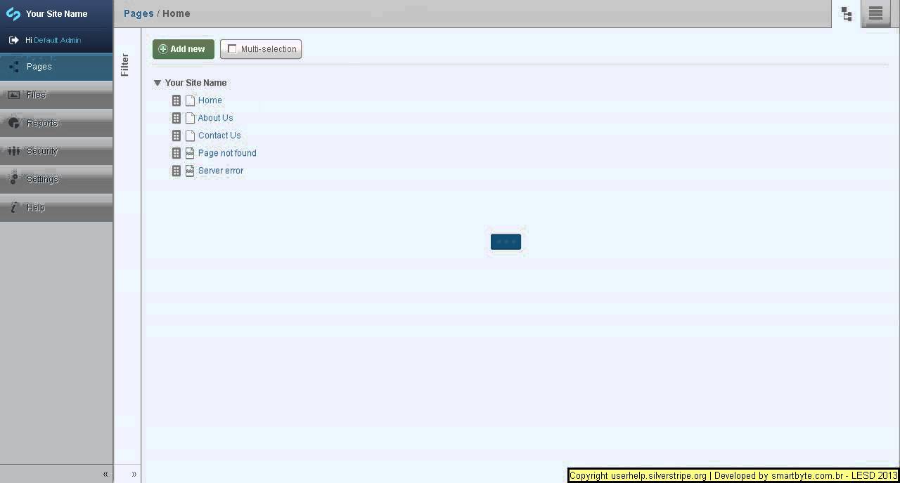 SilverStripe Tutorial - Creating and editing content