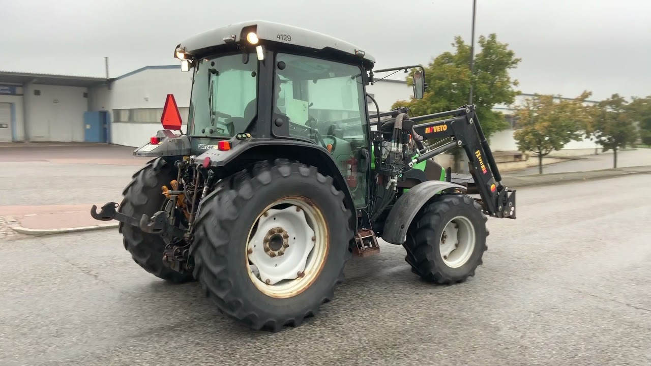 Traktor Deutz-Fahr Agroplus 420 Profiline med frontlastare och frontlyft