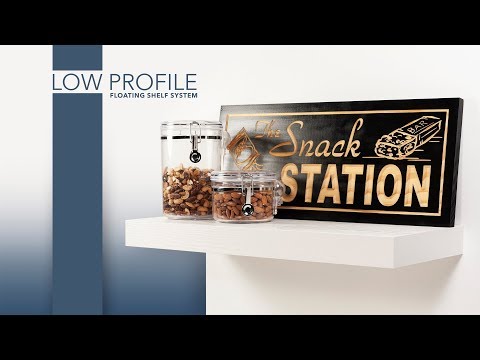 DIY Project - Low Profile Floating Shelf System