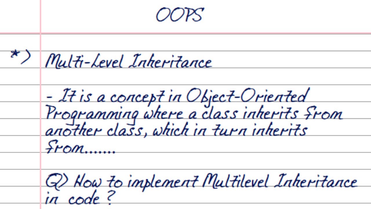 Multilevel Inheritance in Java with Example