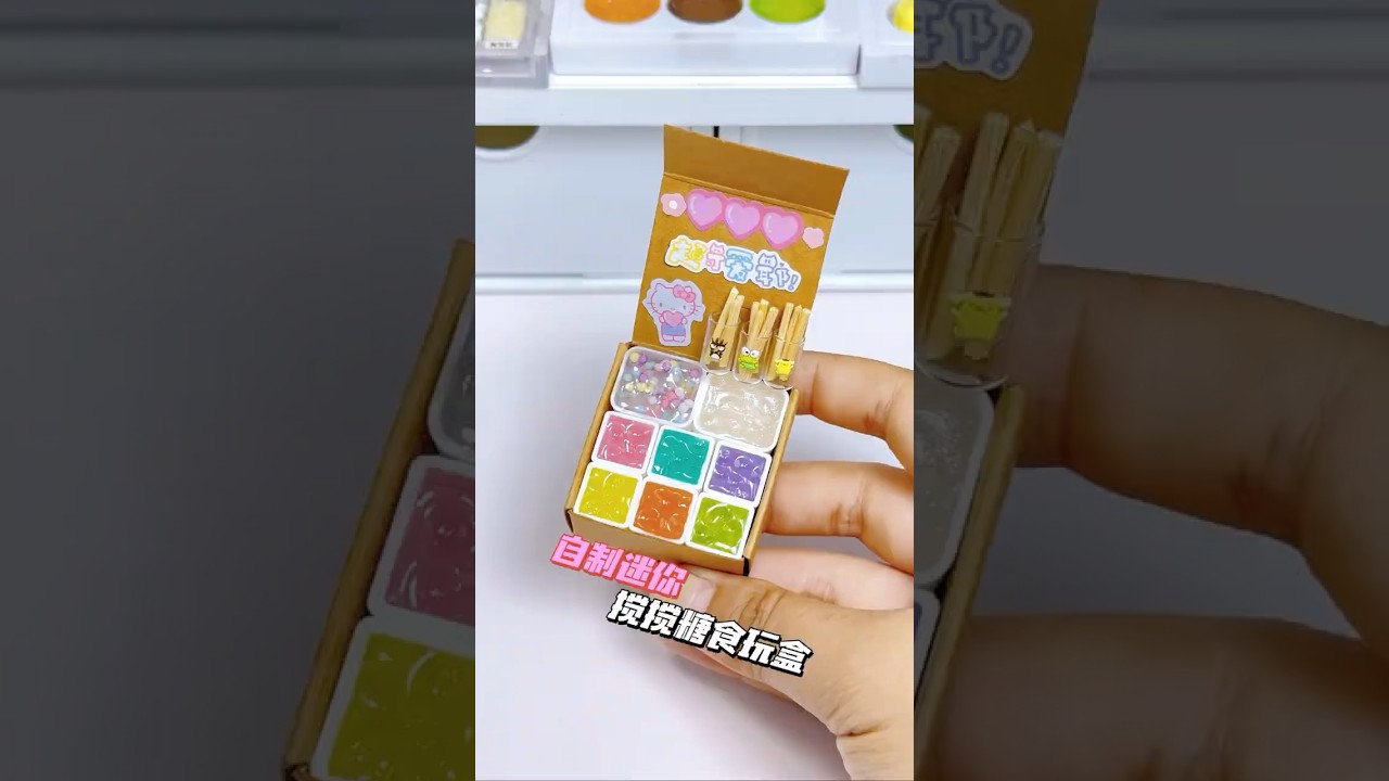 🌸🍭🌸#diy #mini #slime #candy 🔮🍬🔮#kawaii #squishy #cute #ideas #art #clay #craft #easy #make🍄