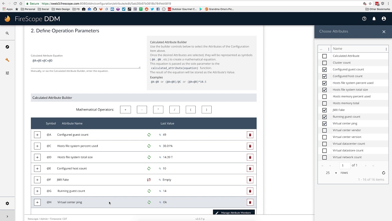 Attribute :: Edit :: Calculated Attribute Operation