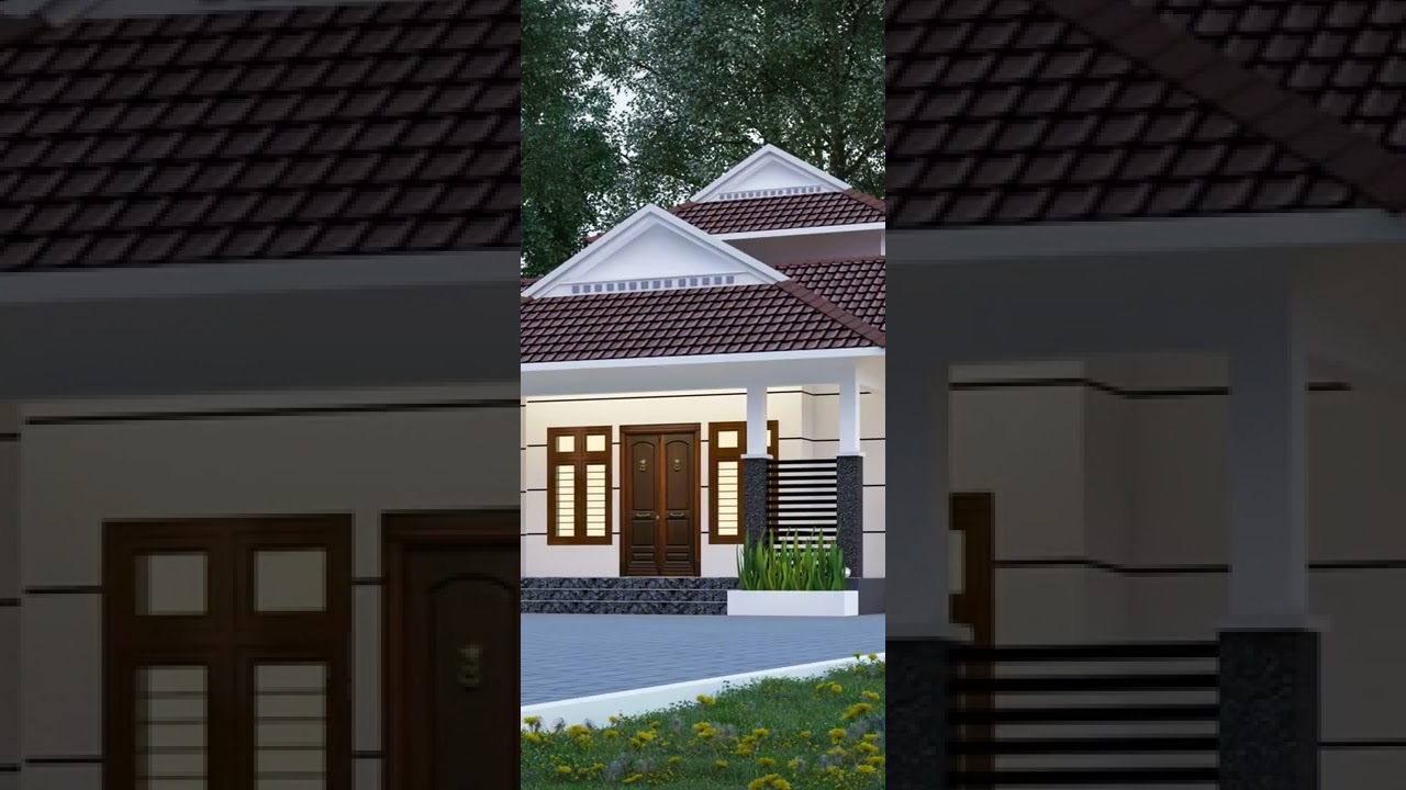 Kerala Style Home Design | #plan #shots #shortvideo #shorts #shortsfeed