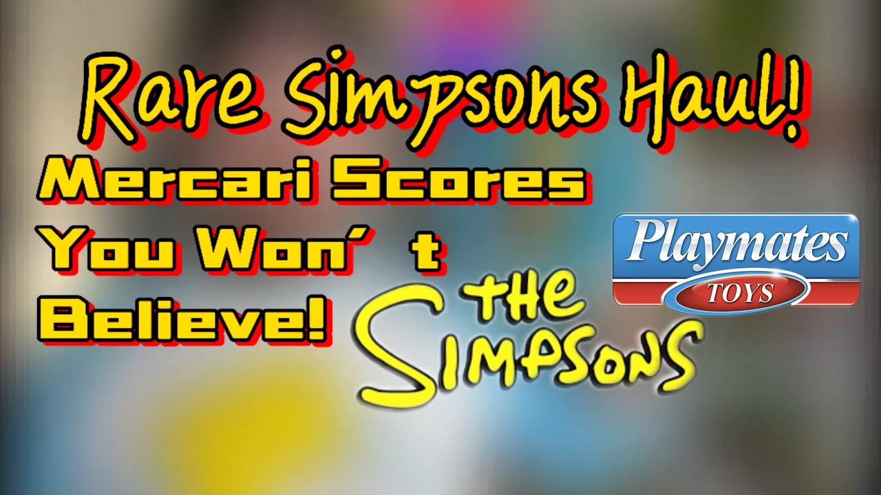 RARE Simpsons Mercari Haul! Vintage Movie Shirt, Homer Clock & WoS Figures!