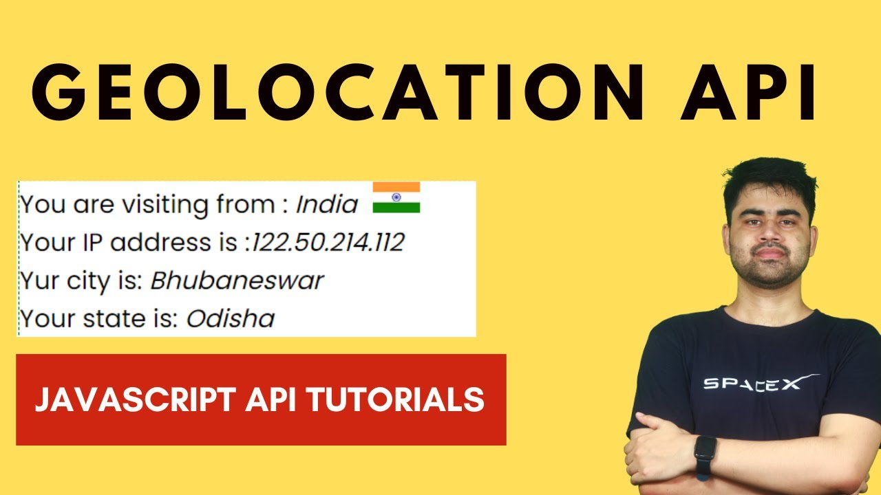 Javascript geolocation API tutorial  | Get users location and display on website | ipgeolocation.io