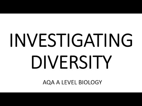 INVESTIGATING DIVERSITY- AQA A LEVEL BIOLOGY + EXAM QUESTION RUN THROUGH