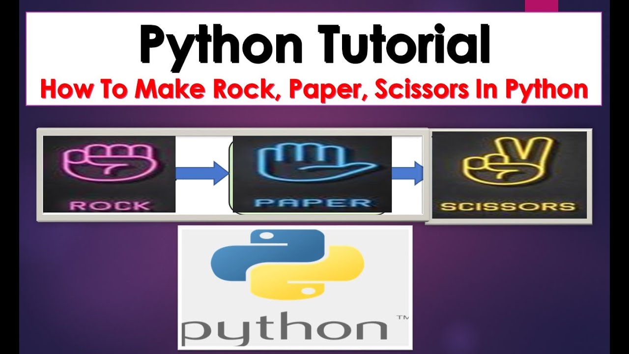 Python Tutorial For Beginners | How To Rock Paper Scissors In Python