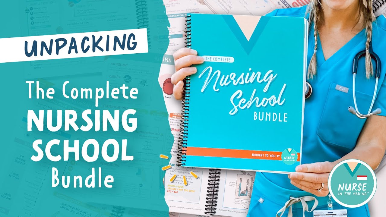 Unpacking The Complete Nursing School Bundle ✨2022 Update✨ | Nursing School Study Guides