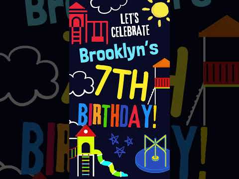 Playground Birthday Invitation 🛝 - Canva Template from Hue Invitations