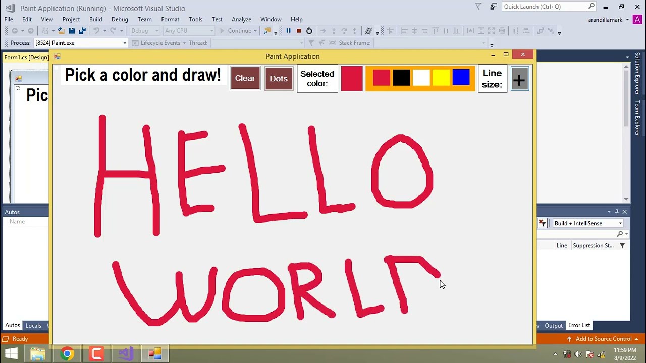 Simple Paint App in C#