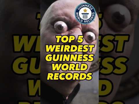 😂 🏅TOP 5 WEIRDEST GUINNESS WORLD RECORDS