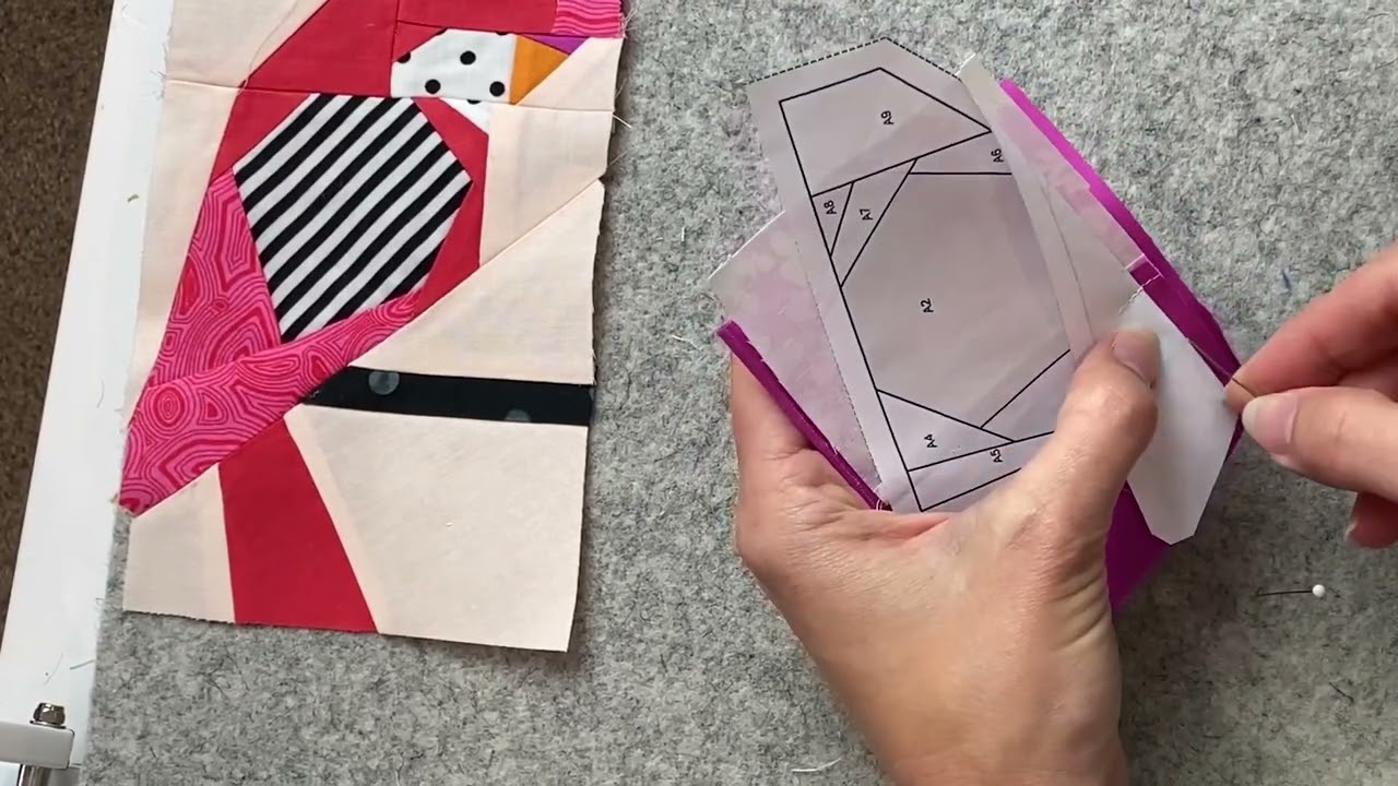 Freezer paper foundation paper piecing tutorial