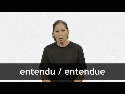 English Translation of “ENTENDU” | Collins French-English Dictionary