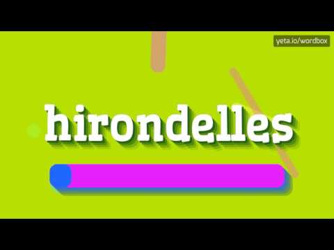 HIRONDELLES - HOW TO PRONOUNCE IT? #hirondelles