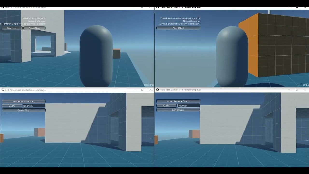 First Person Controller for Mirror Multiplayer