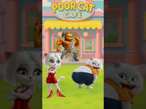 The Music Drives Fat Cat And U Din Dun🙀#shorts #cat #funny #cartoon #cute