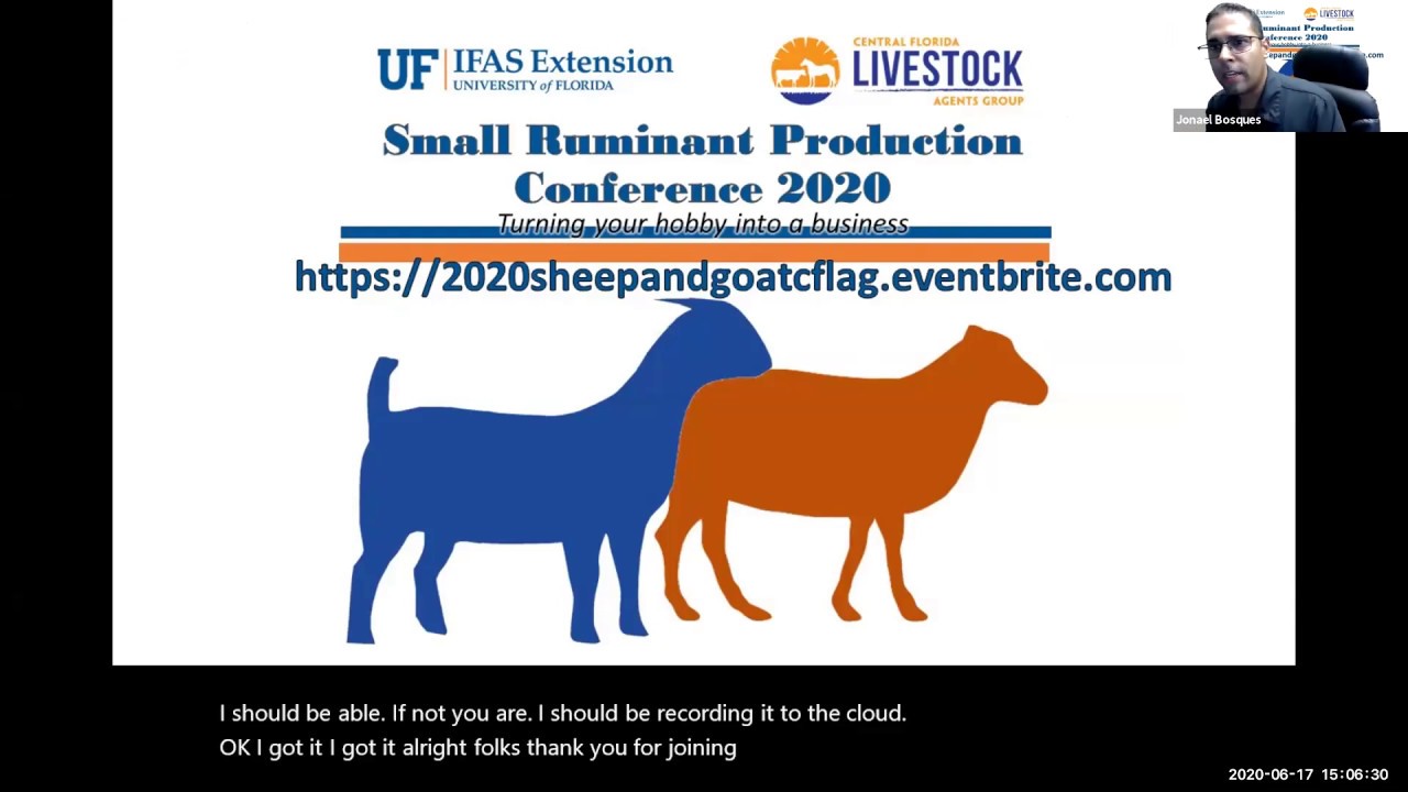 2020 Small Ruminant Production Conference: Session 2