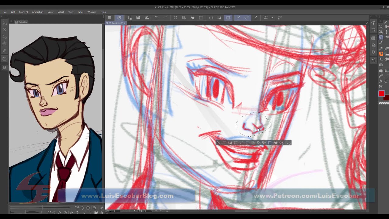 CA #010 Comic: Thumbnail and Penciling