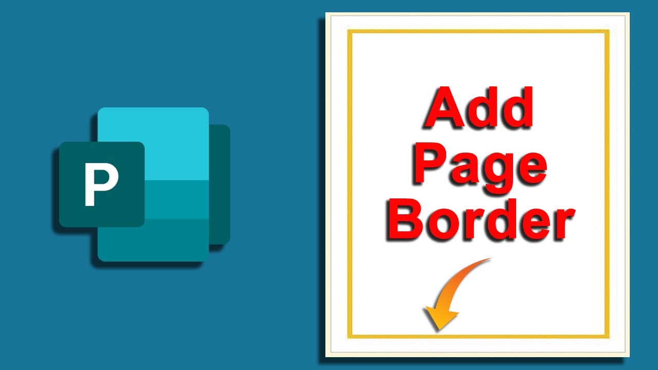 How to add a page border in Microsoft Publisher