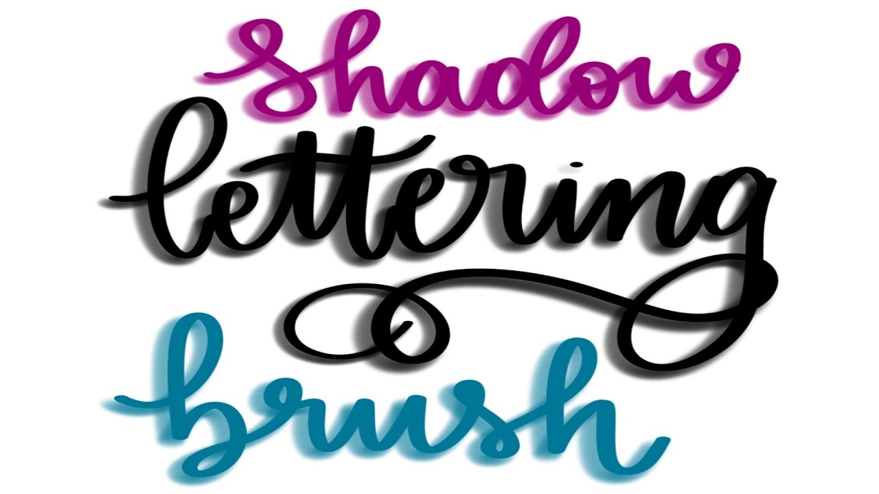 How To Create A Shadow Lettering Brush In Procreate