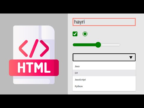 HTML input Örnekleri – Tasarım Kodlama