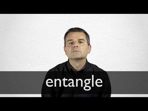 How to pronounce ENTANGLE in British English