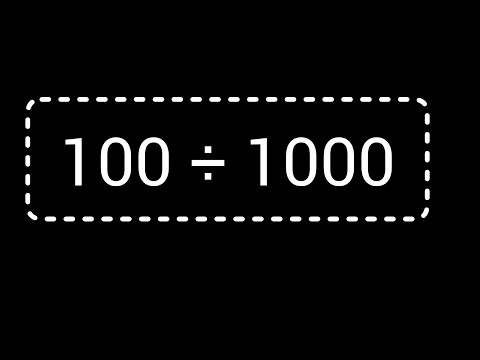 100 Divided by 1000 ||How to Solve 100 Divided by 1000 without Calculator||Long Division
