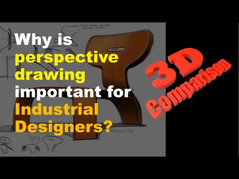 Why is perspective drawing important for industrial designers?