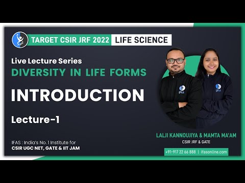 Diversity in Life Forms Introduction | Live Lecture Series | Lecture 1