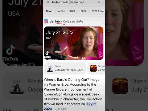Barbie Movie Release Date……2025???