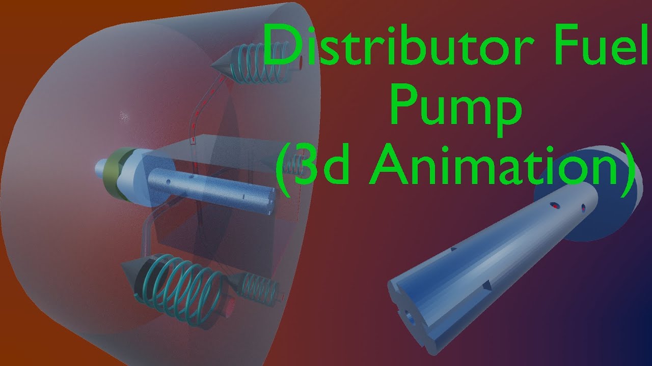 Distributor fuel pump (3d Animation)