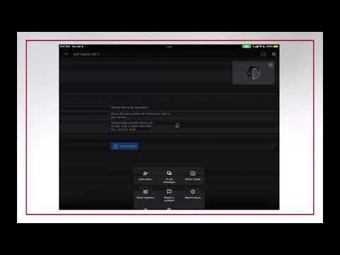 Start a Chat During a Google Meet on iPad