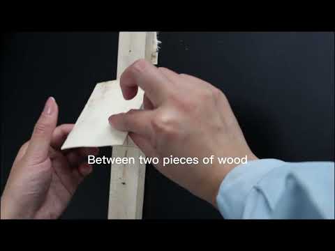 A hot melt adhesive film that sticks to wood
