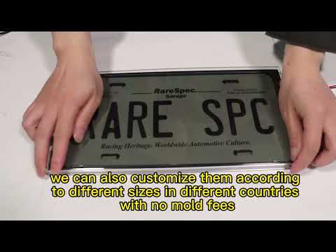 Blackout license plate for car
