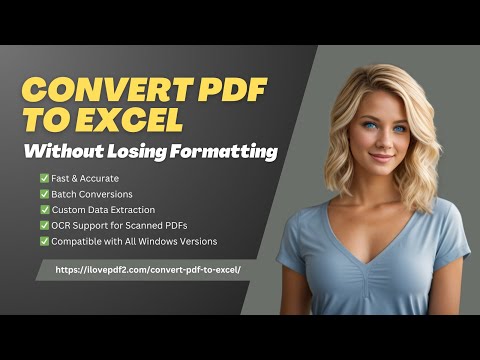 How to convert PDF to Excel without losing formatting - Extract PDF to Excel sheet in rows & column