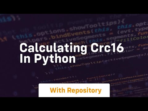 Calculating crc16 in python