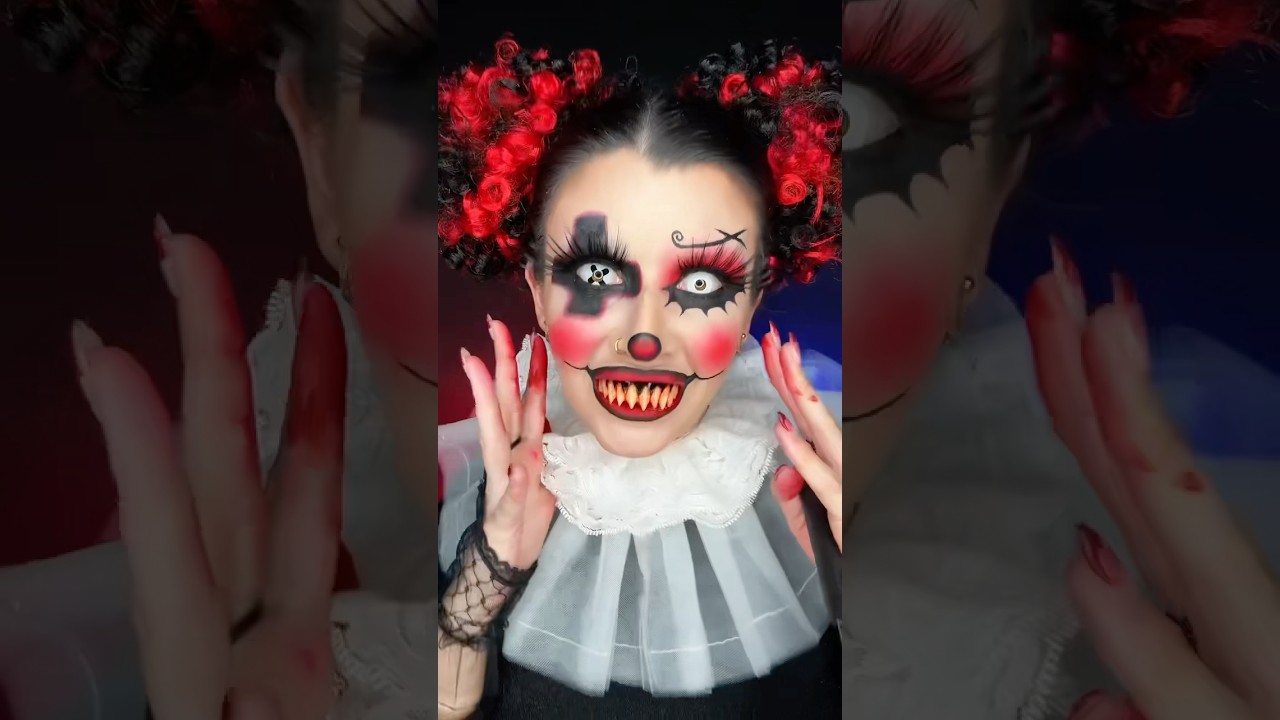 🩸⚠️ Jester Makeup ⚠️🩸#clown #jester #makeup #halloweenmakeup #halloween